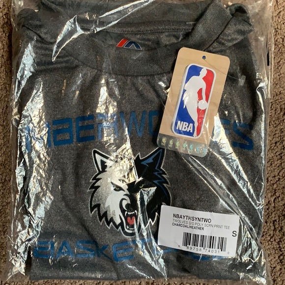NBA | Shirts & Tops | Nwt Minnesota Timberwolves Boys Grey Shirt | Poshmark